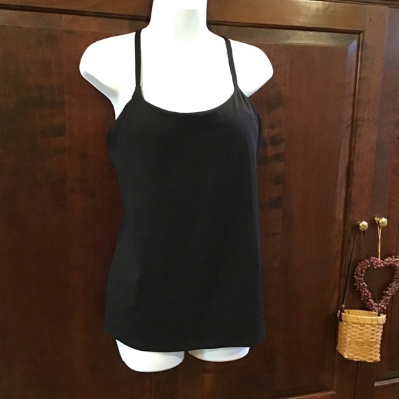 Fabletics | Tops | Fabletics Black Tankcami Euc Nice Strapsback | Poshmark